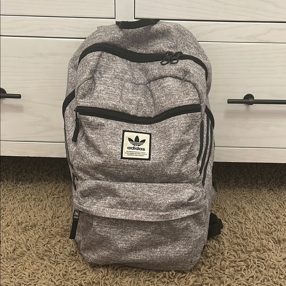 adidas | Bags | Adidas Gray Backpack | Poshmark